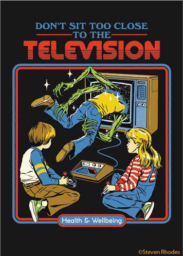 Don't Sit Too Close to the Television Magnet — Highland Shop